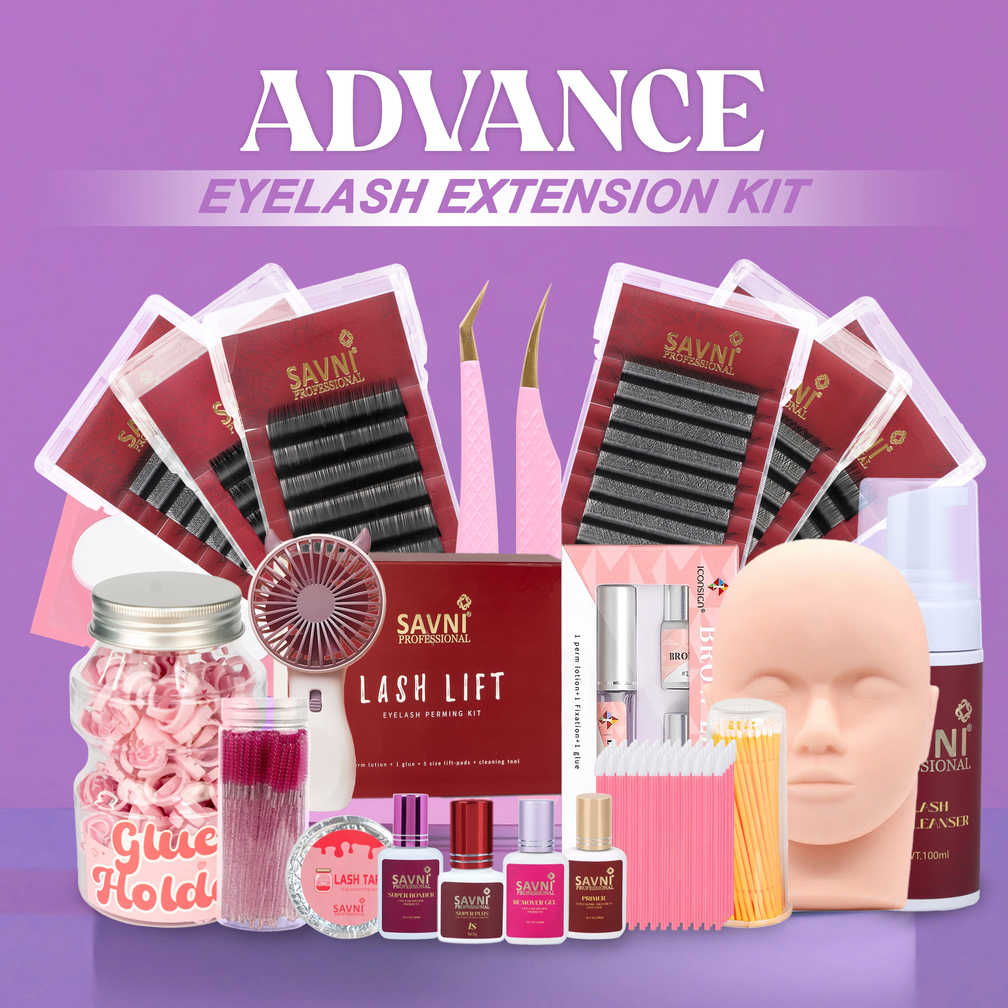 Advanced Eyelash Extension Kit Complete Lash Set – Savni