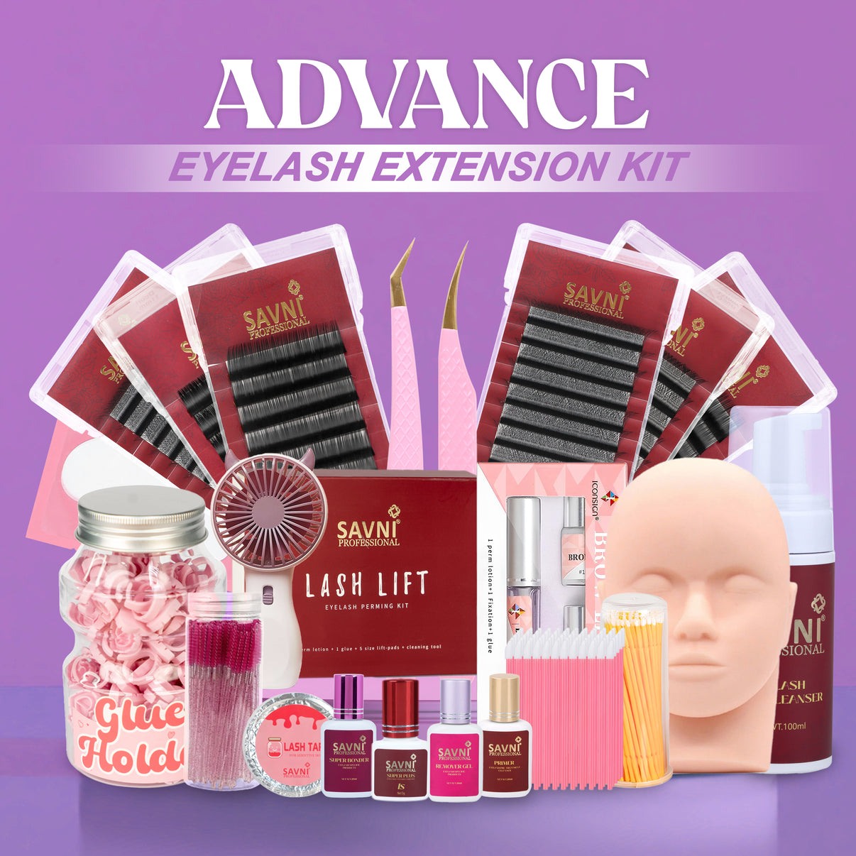 Advanced Eyelash Extension Kit Complete Lash Set – Savni