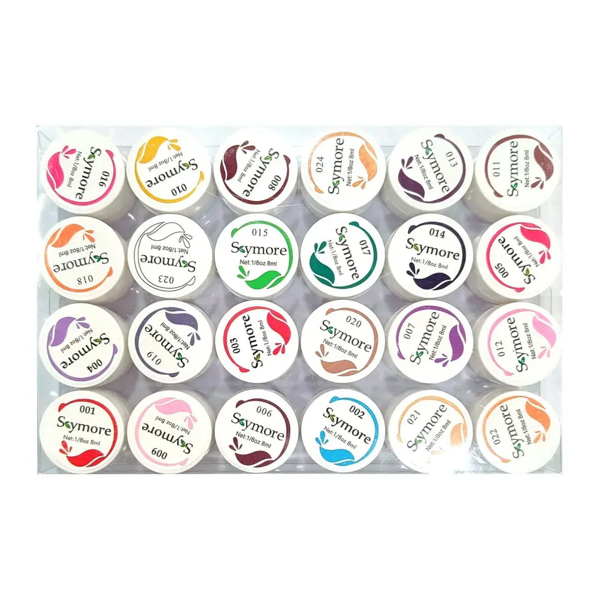 UV Colored Gel Pots 24 Colors 8ml each – Savni
