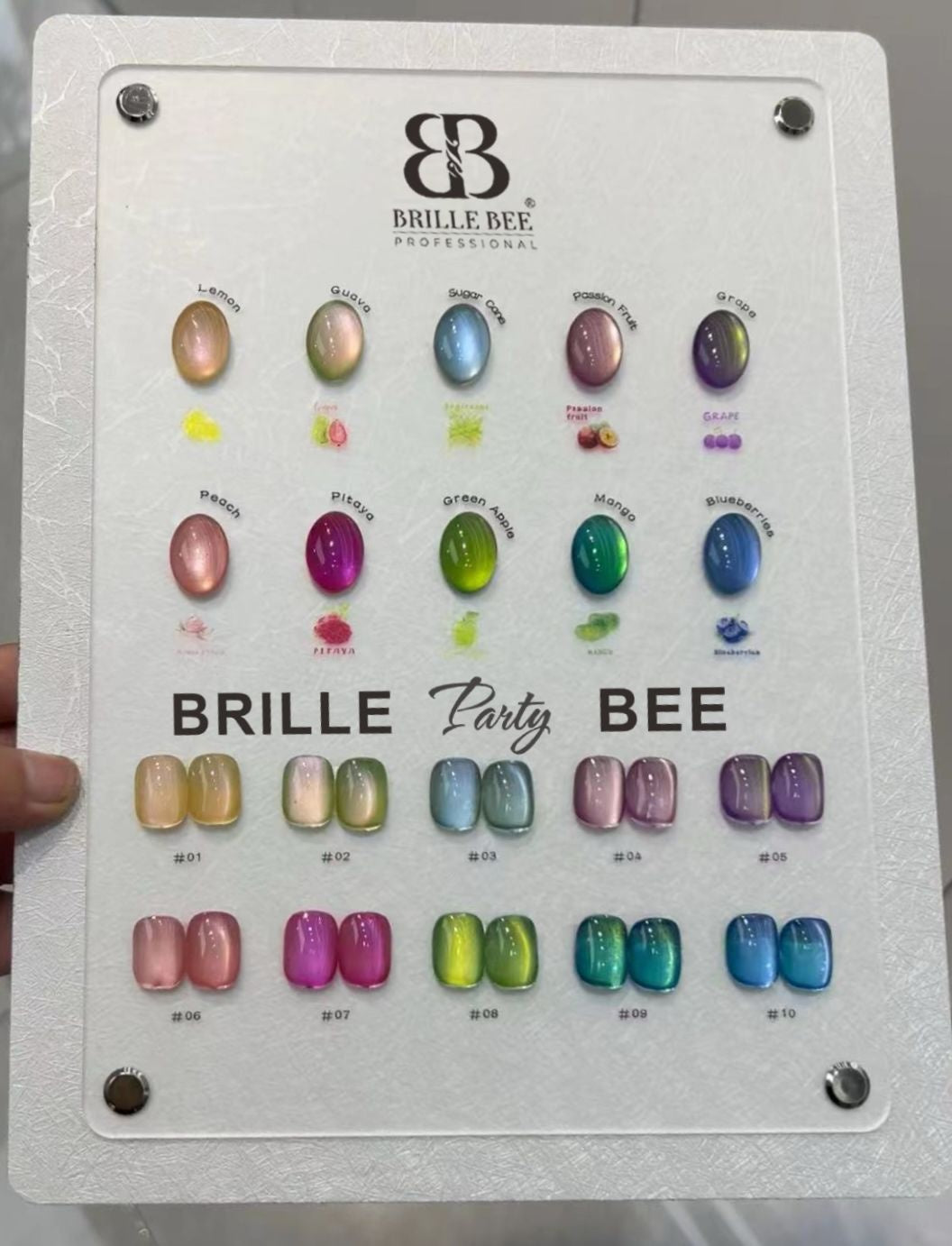 Bolt Bee Gel Polish Kit Set Of 10pcs, 15ml Each, Cat Eye, Model- #5 – Savni